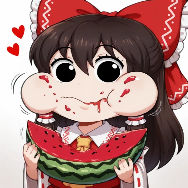 Watermelon Reimu meme ILLUSTRIOUS — Model Hub — Moescape